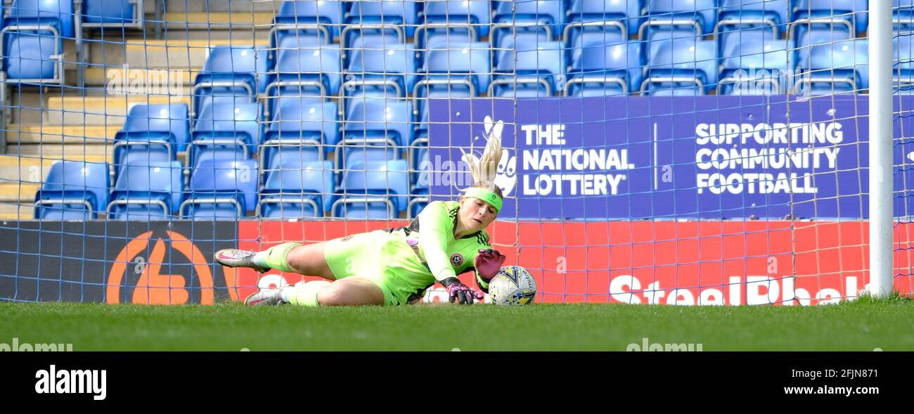 Chesterfield, UK. 25th Apr, 2021. Fran Kitching ( 20 Sheffield Utd ...