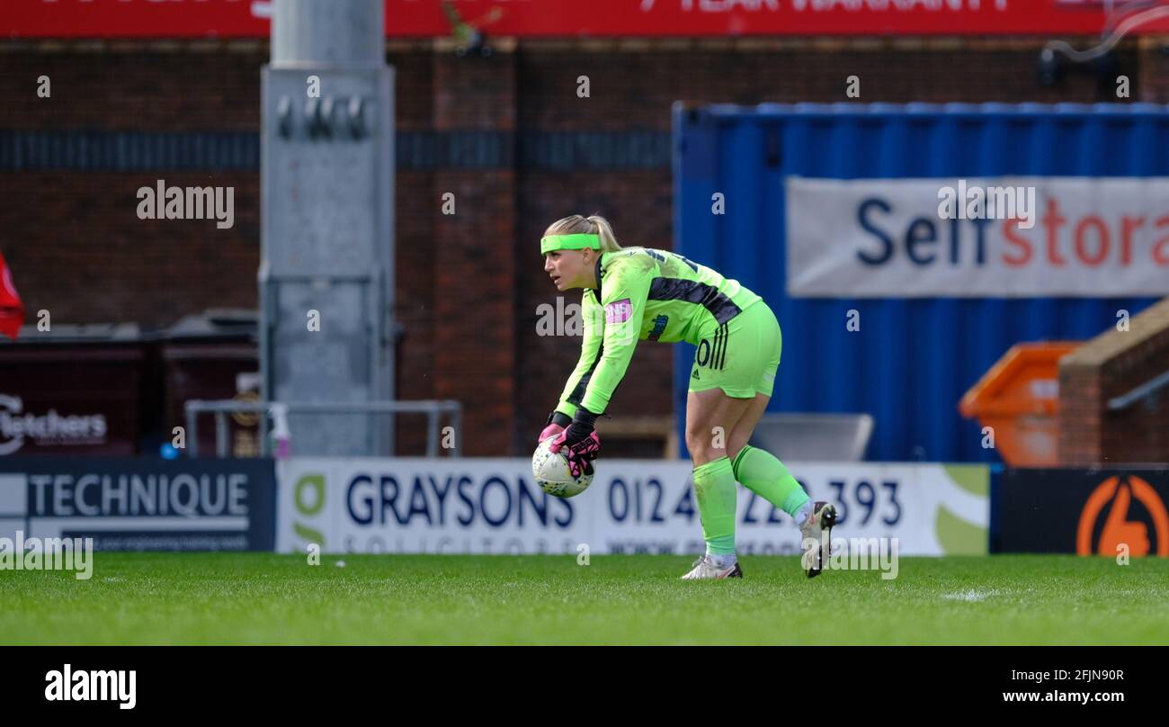 Chesterfield, UK. 25th Apr, 2021. Fran Kitching ( 20 Sheffield Utd ...