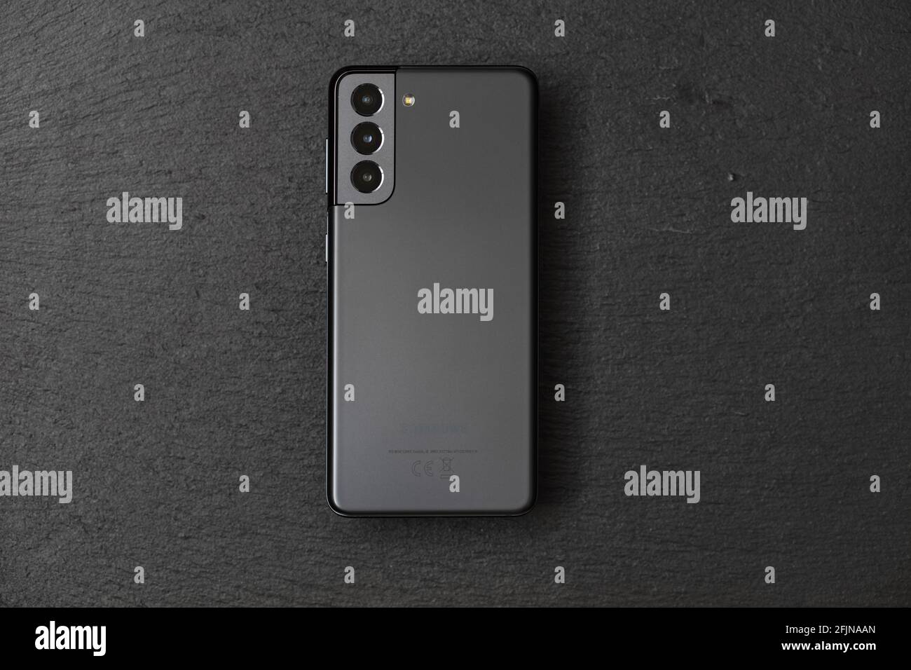 Seoul, South Korea - April 24, 2021: Samsung Galaxy S21 Phantom Grey ...