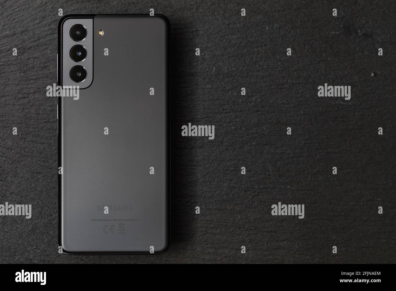 Seoul, South Korea - April 24, 2021: Samsung Galaxy S21 Phantom Grey ...