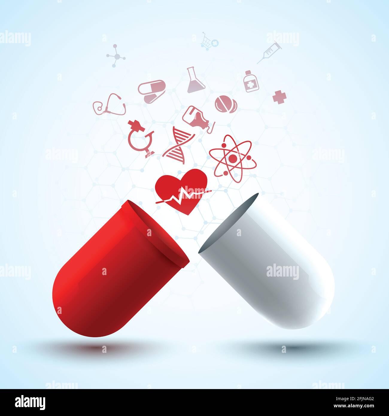 Medical background. Design concept. Vector Illustration, eps 10 ...