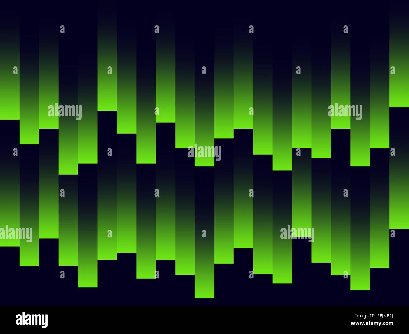 Abstract background with green hanging stripes Stock Photo - Alamy