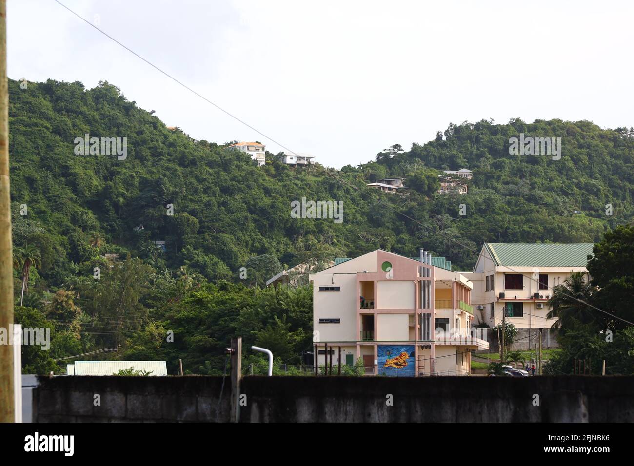 Facilities and residences of St. Georges Township on the Caribbean ...