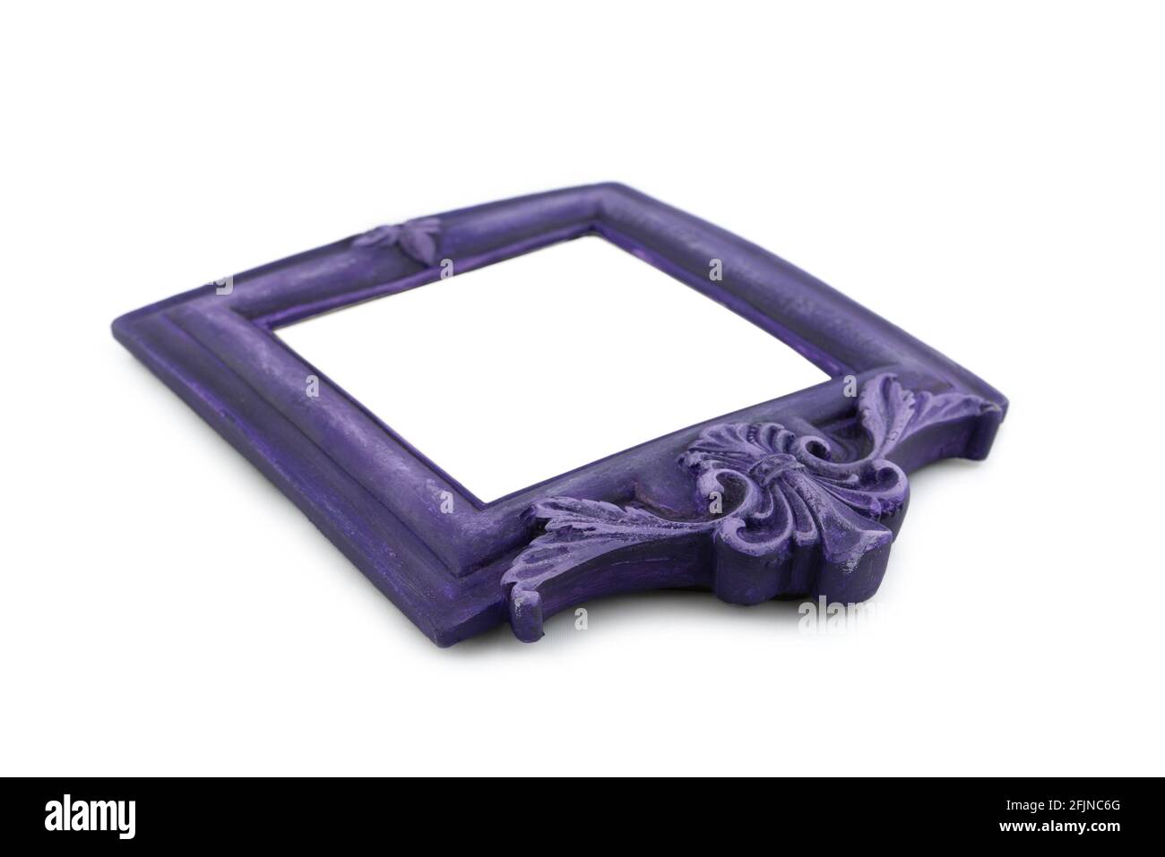 Vintage floral frame purple Cut Out Stock Images & Pictures - Alamy