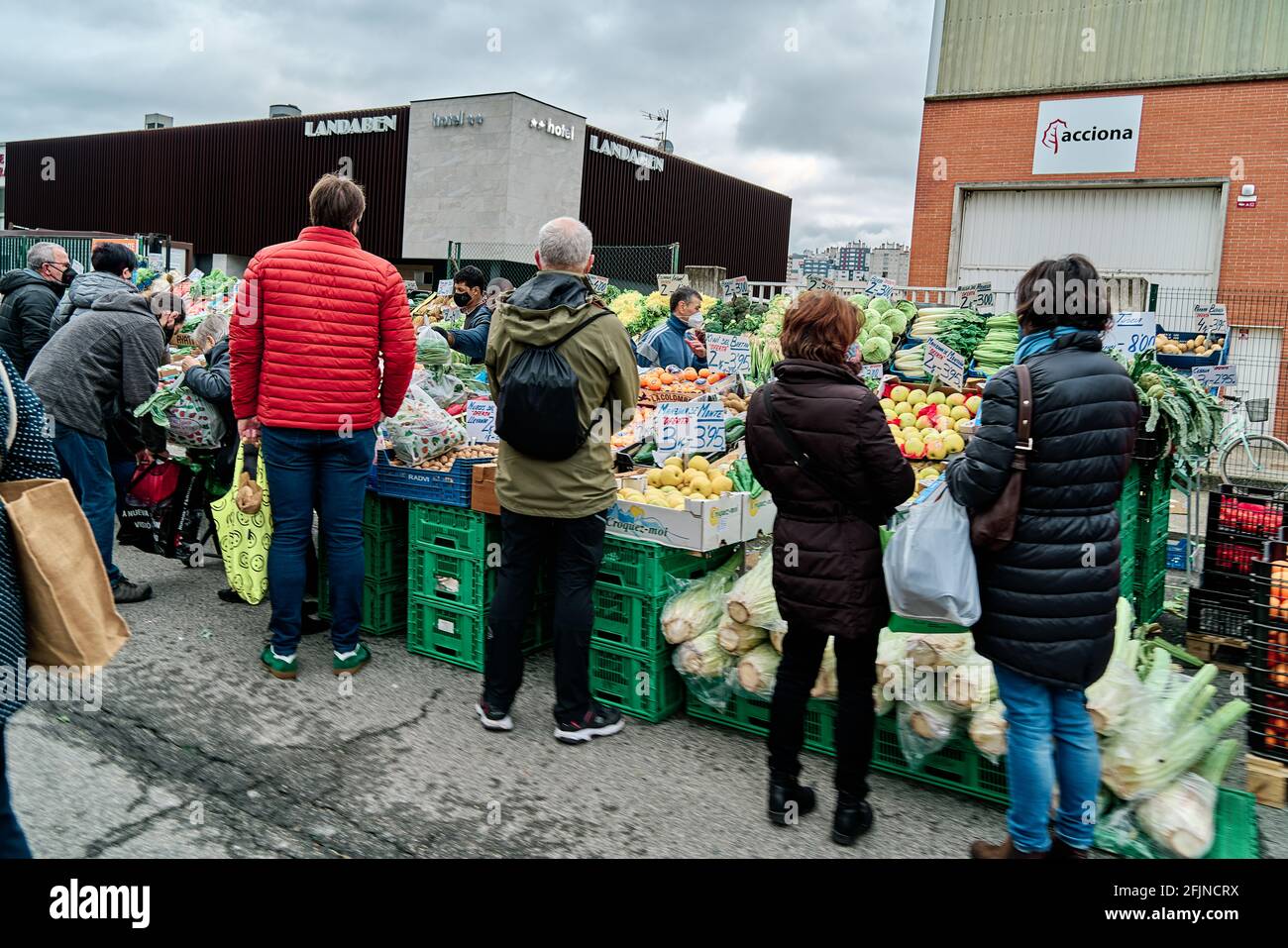 Colorful display vegetables meats market hi-res stock photography and ...