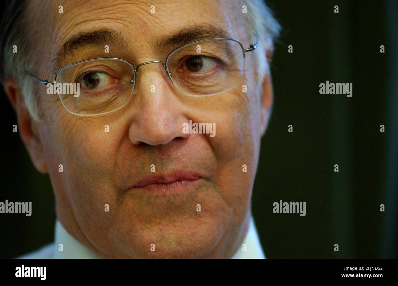 MICHAEL HOWARD IN HIS WESTMINSTER OFFICE.21/1/04 PILSTON Stock Photo ...