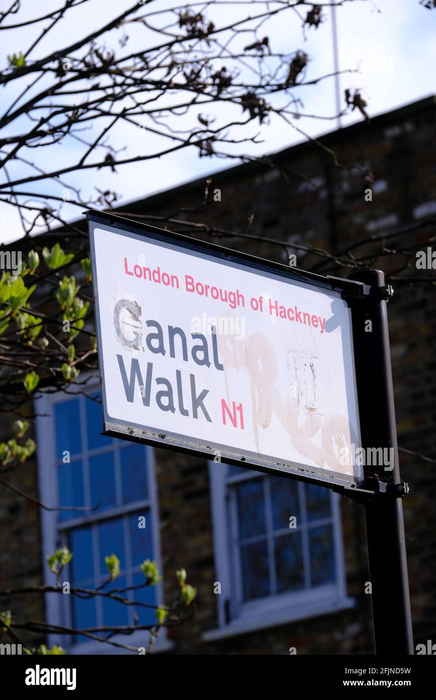 Canal Walk, N1, London, United Kingdom Stock Photo - Alamy