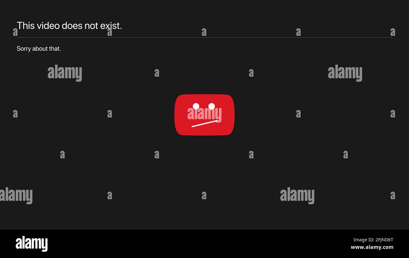 Error Emoticon Red Icon on black background. Social Media Streaming ...