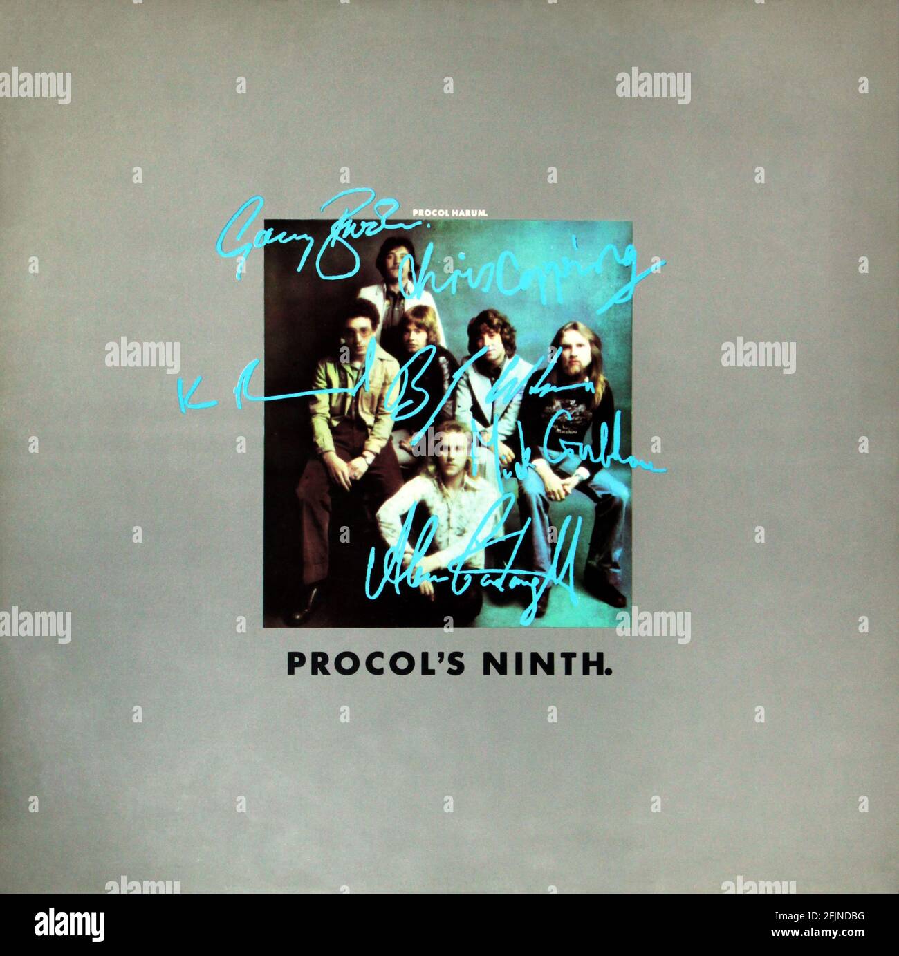 Procol Harum: 1975. LP front cover: Procol's Ninth Stock Photo - Alamy