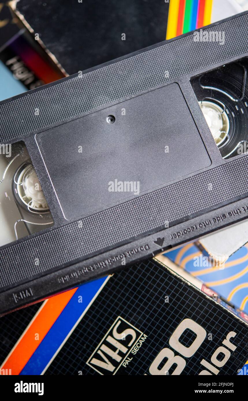Pile of VHS video cassettes Stock Photo - Alamy