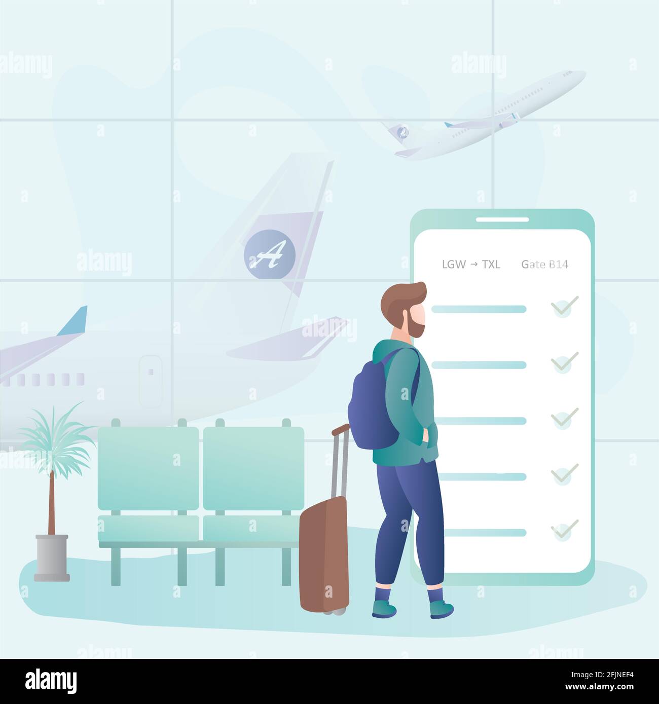 Check in screen Stock Vector Images - Alamy