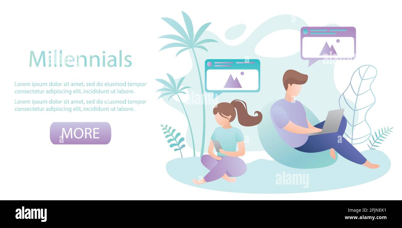 Millennials generation Stock Vector Images - Alamy
