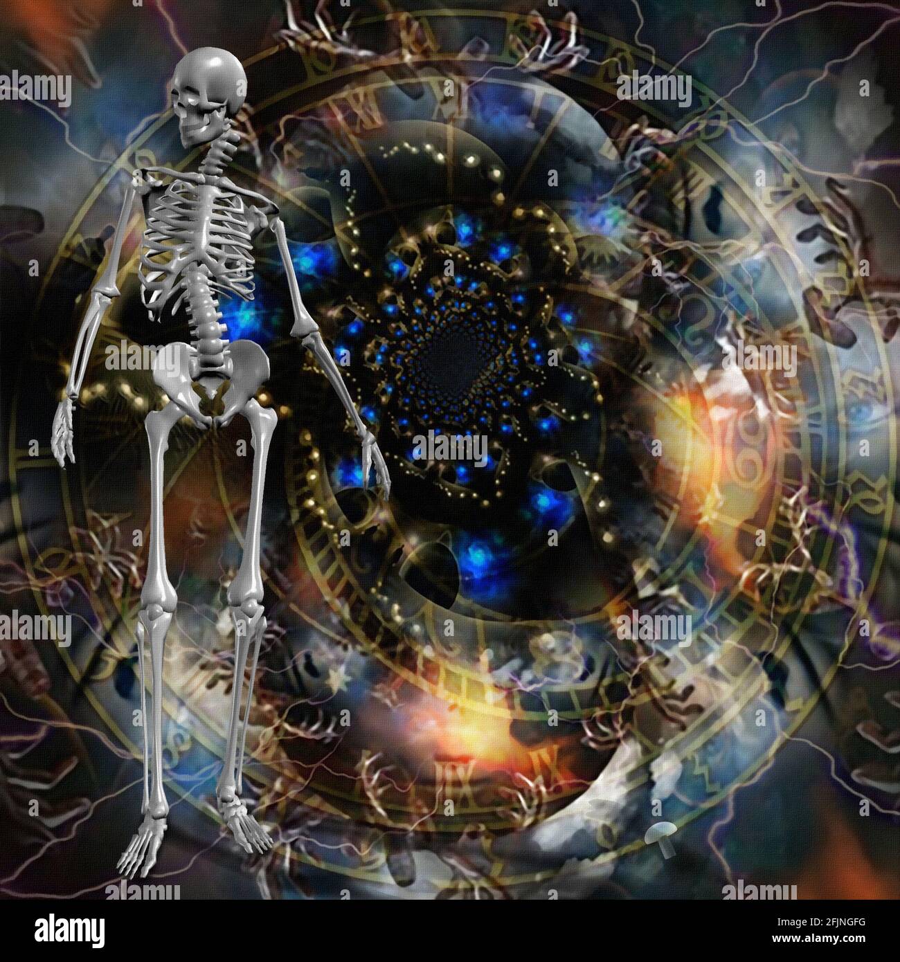 Skeleton in astronomic clock hi-res stock photography and images - Alamy