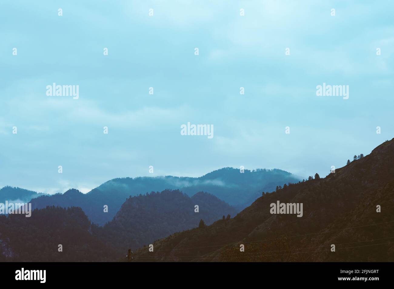 The mountains on the Blue Ridge Parkway welcome the morning with light ...