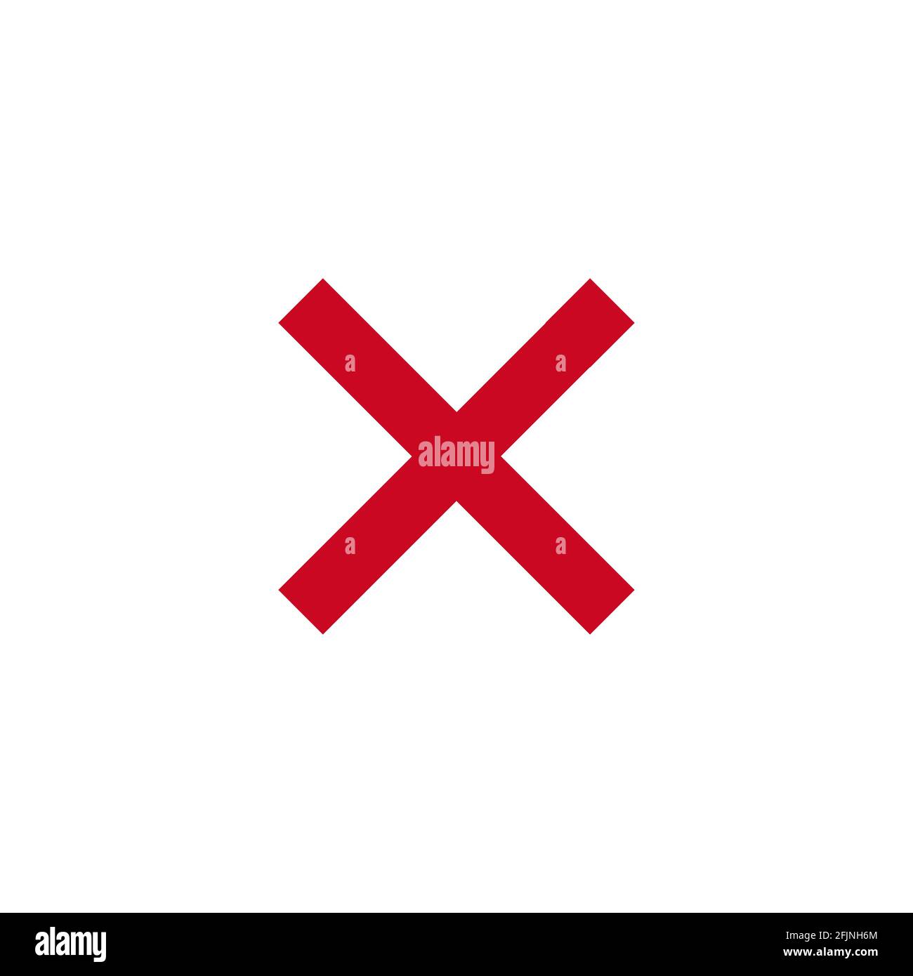 X Mark. Rejected sign. Ban close sign. Stock Vector illustration ...