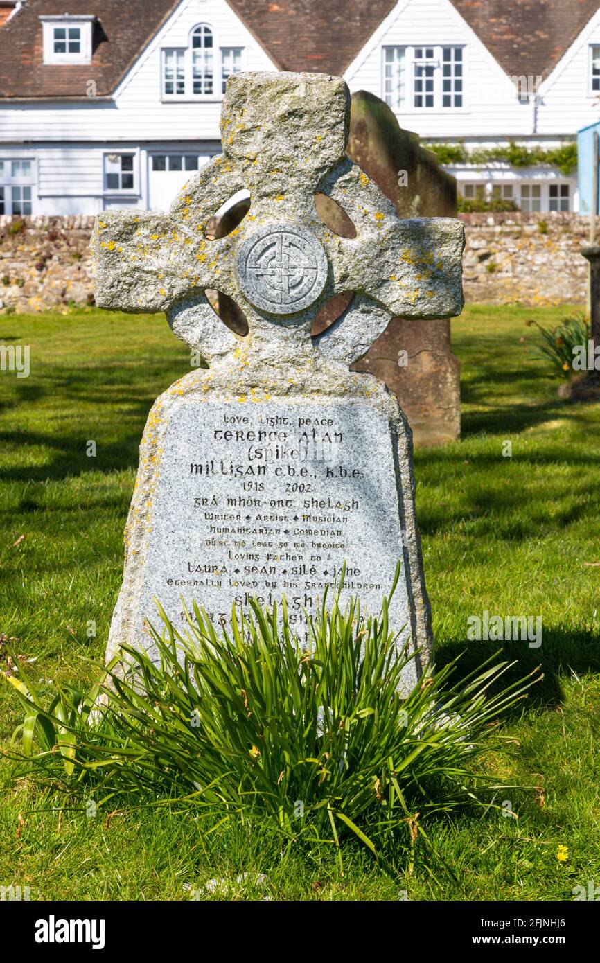Spike Milligan grave headstone at Church of St. Thomas the Martyr ...