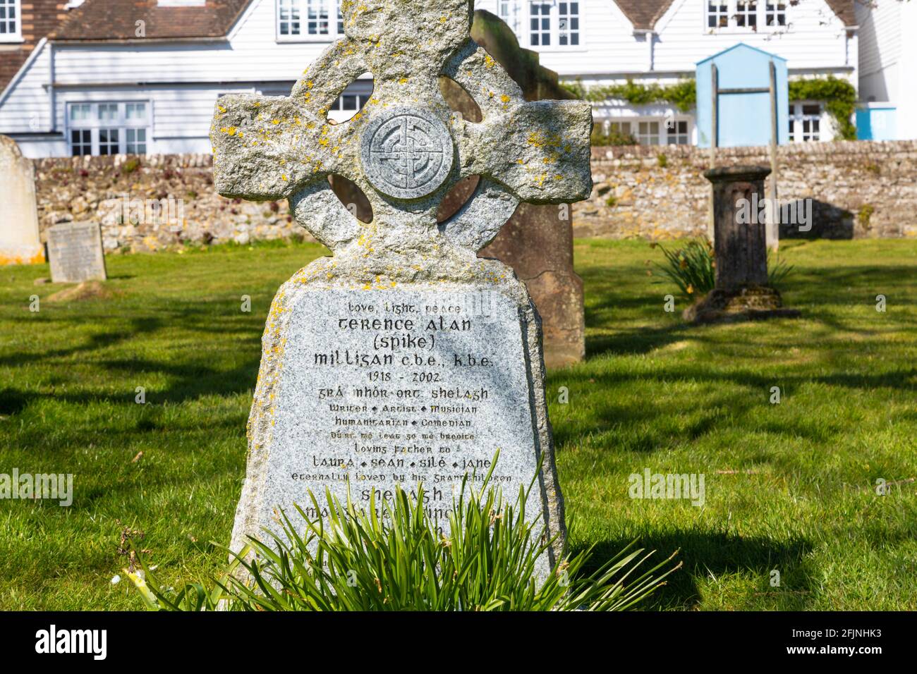 Spike Milligan grave headstone at Church of St. Thomas the Martyr ...