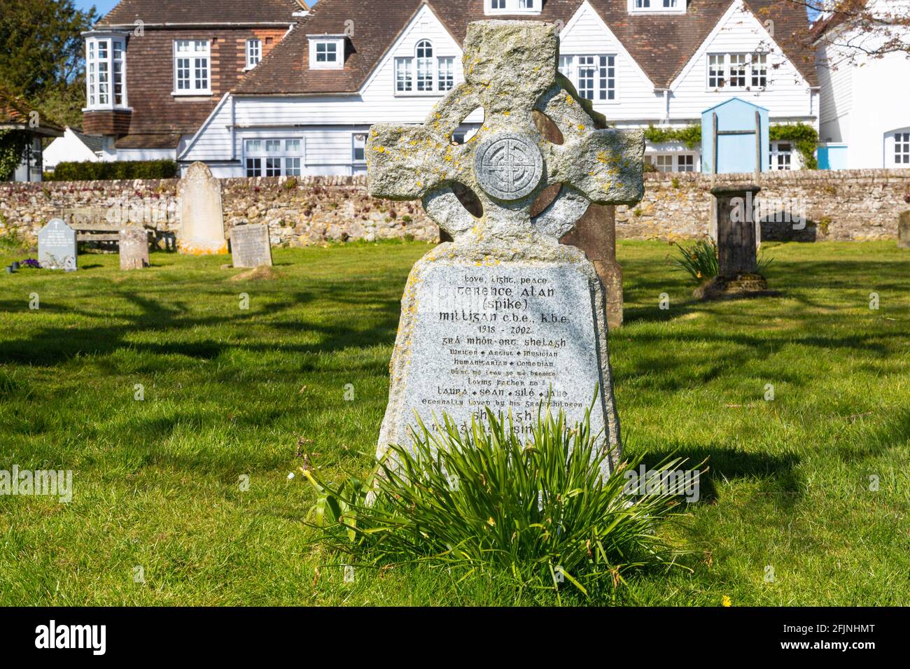 Spike Milligan grave headstone at Church of St. Thomas the Martyr ...