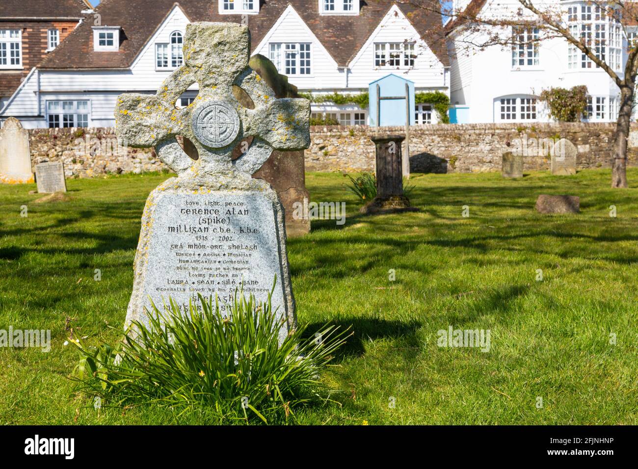 Spike Milligan grave headstone at Church of St. Thomas the Martyr ...