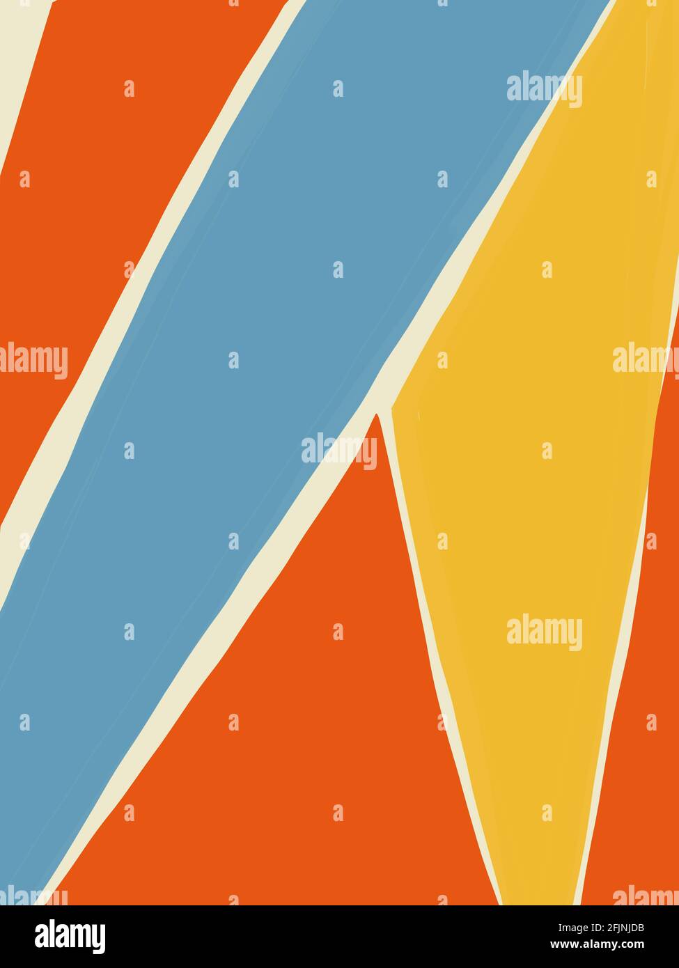 chaotic color collage painting. Harmonious color and positive space ...