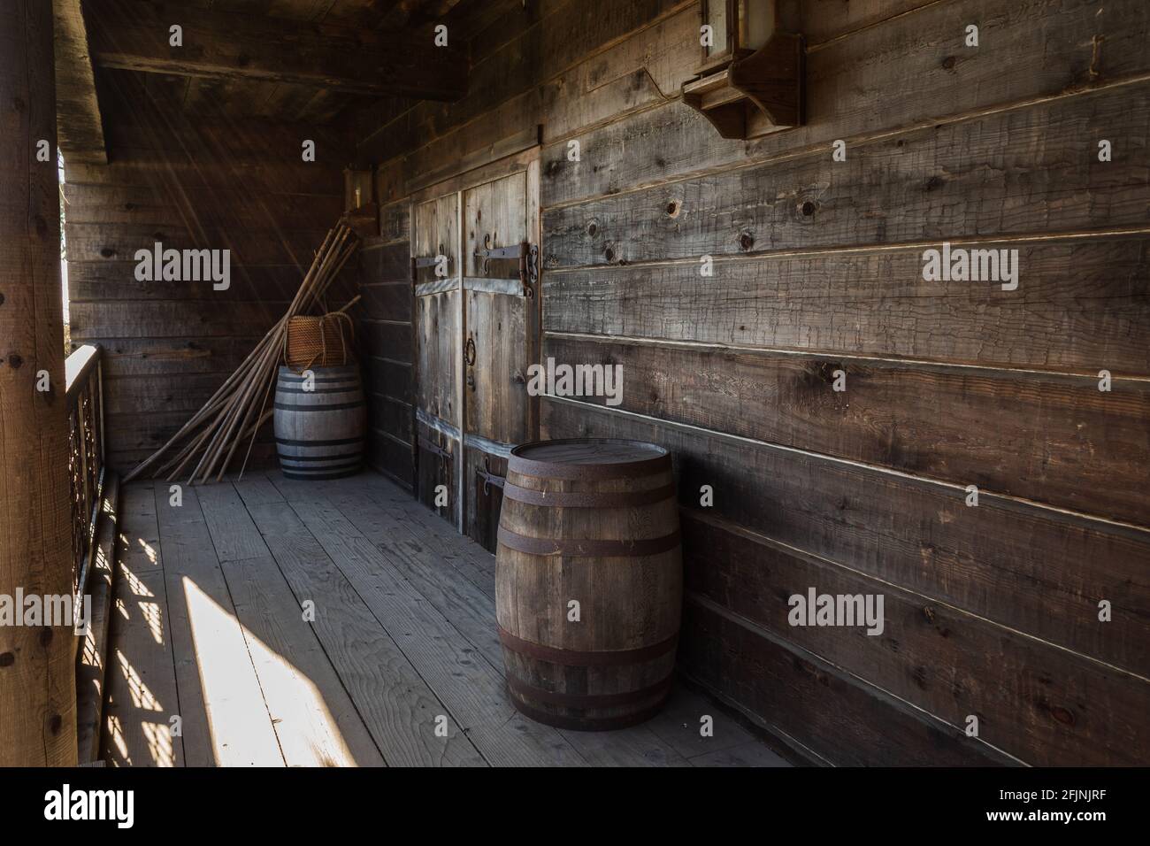 Fort Ross, Historic Russian fort at Fort Ross State Park, California ...