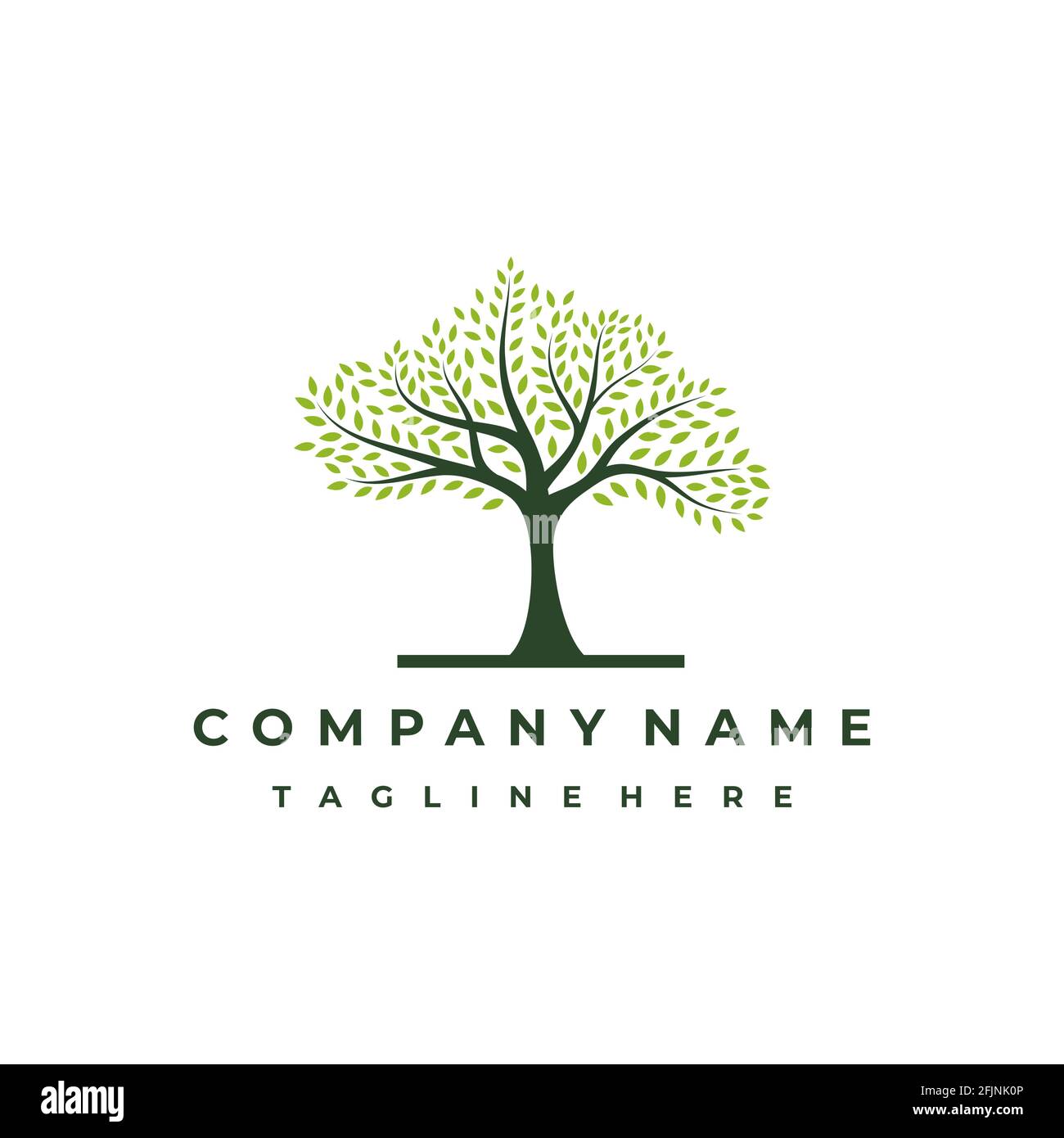 Vibrant tree logo design, tree vector illustration. Tree of life logo ...