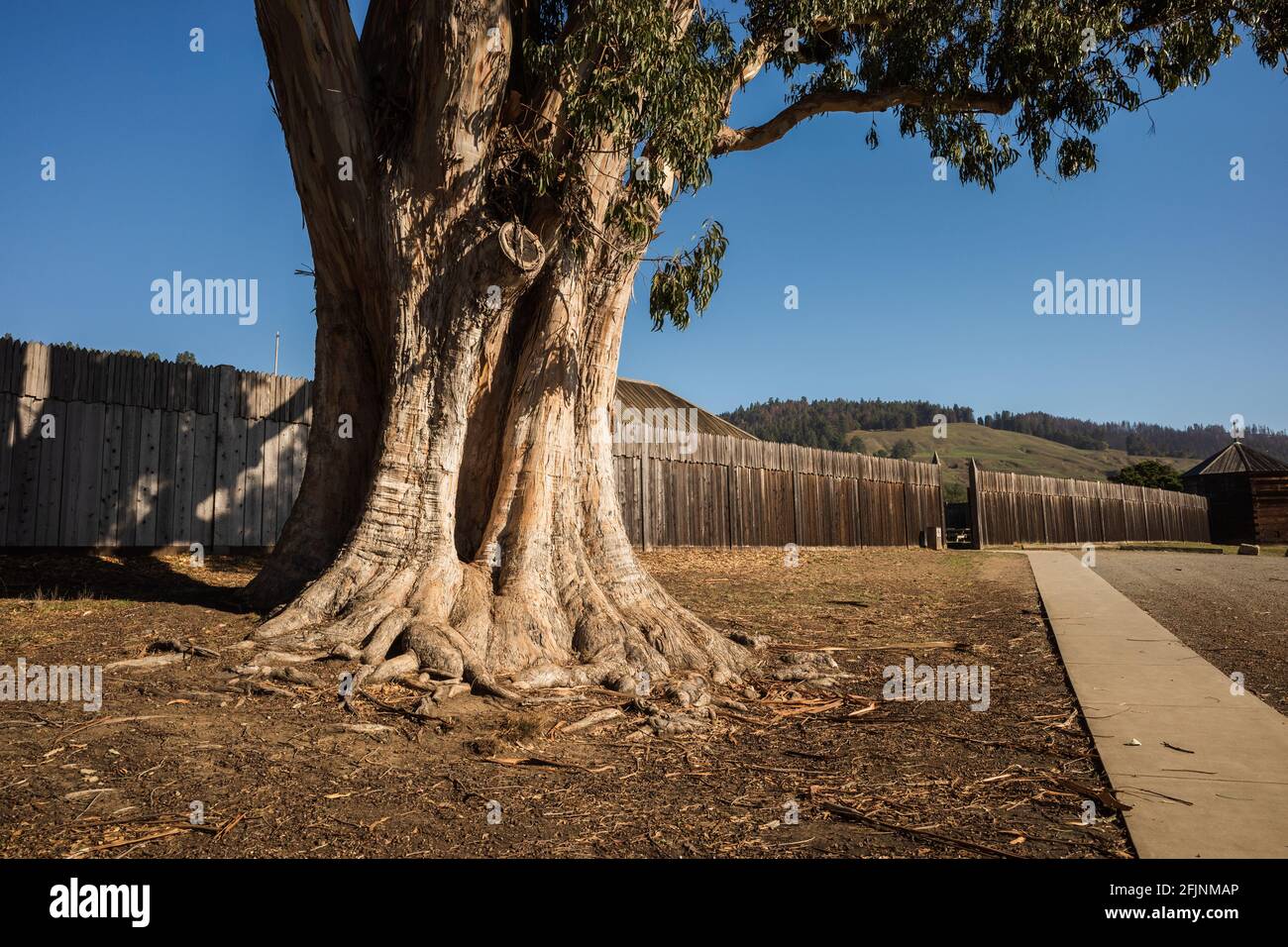Fort Ross, Historic Russian fort at Fort Ross State Park, California ...