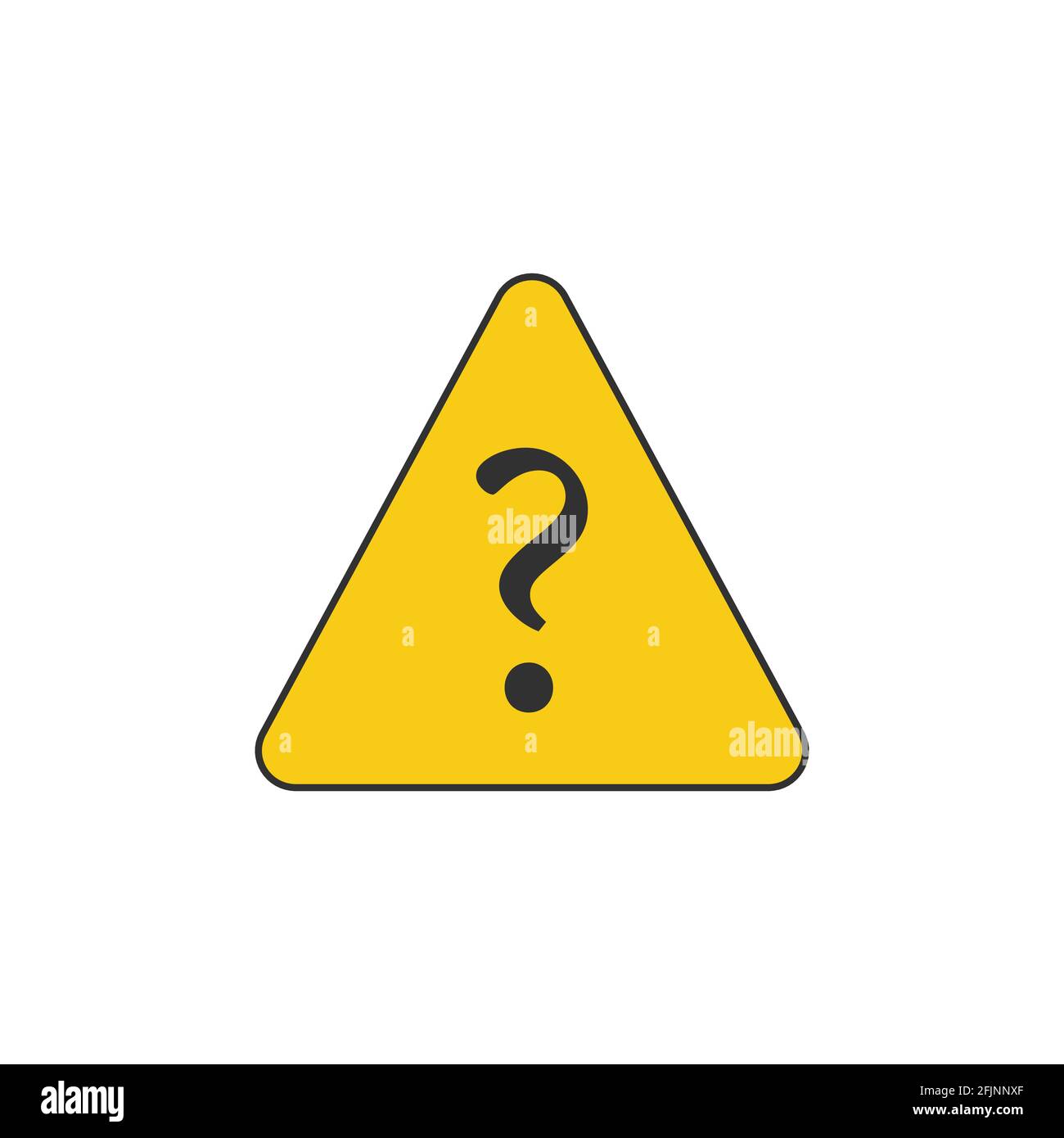 Hazard warning sign with question mark symbol. Stock Vector ...