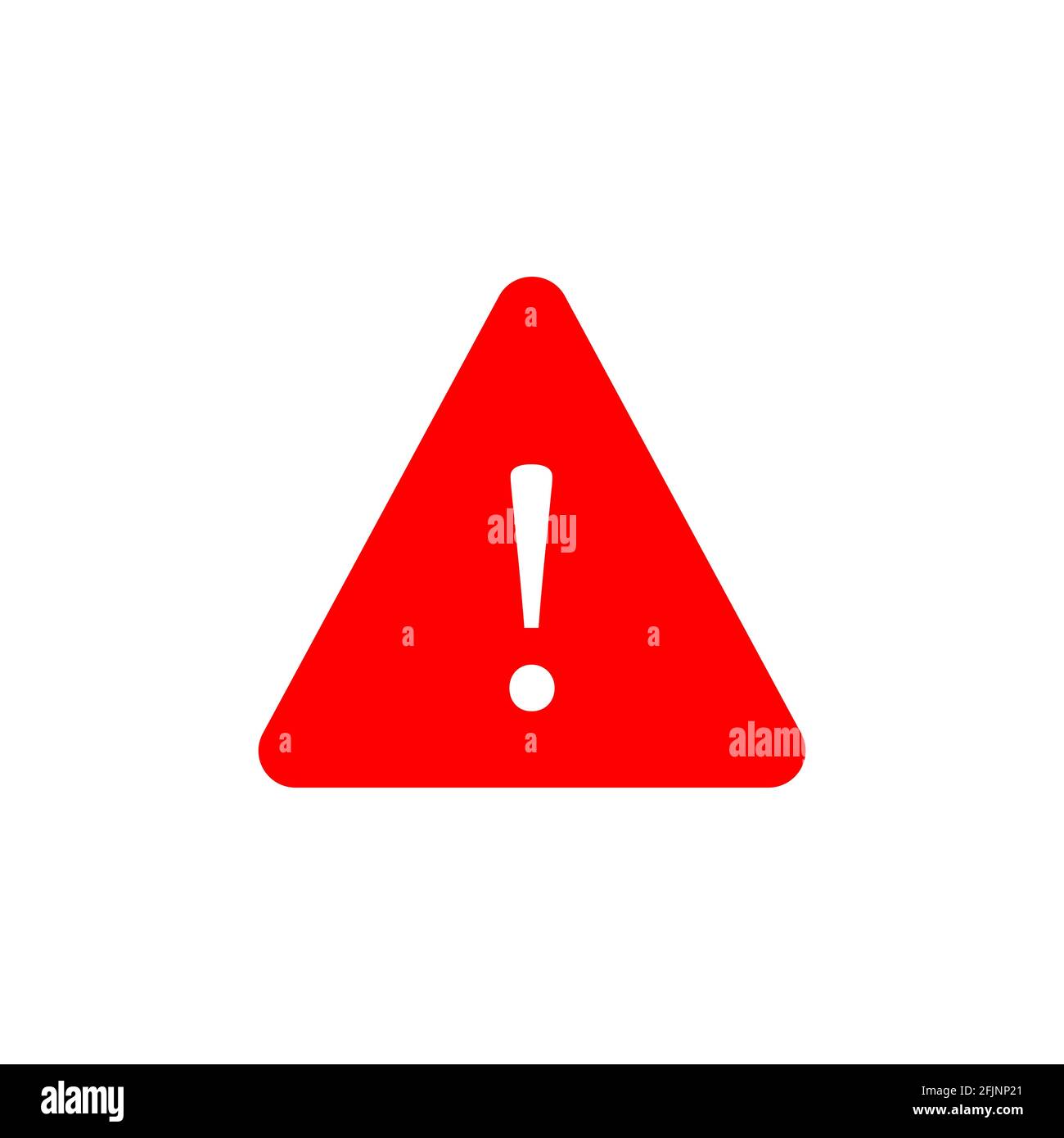 Red Exclamation Sign, Danger Triangle Road sign. Stock Vector ...