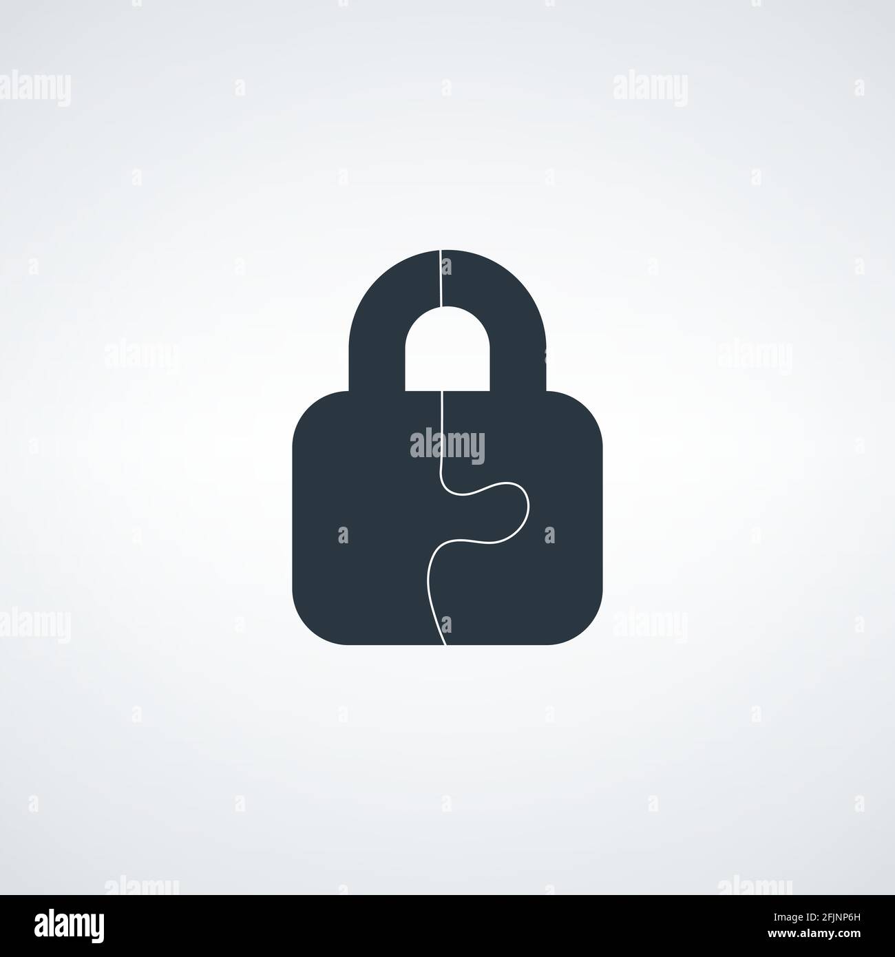 puzzle lock, lock puzzle pieces. Stock Vector illustration isolated ...
