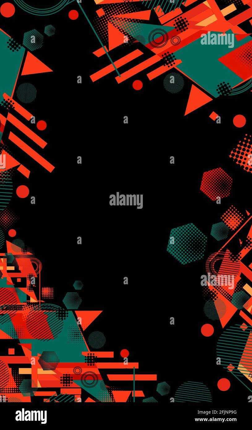 Abstract background of geometric shapes. Vector illustration Stock ...