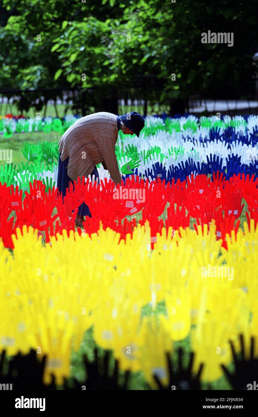 MEMBERS OF THE ABORIGINAL SUPPORT GROUP WHO PLANTED HANDS SIGNED BY ...