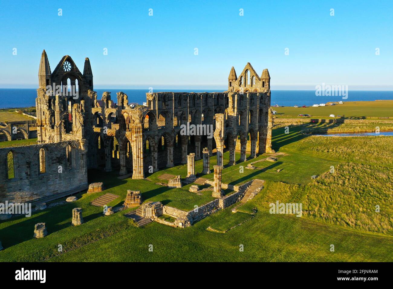 Whitby Abbey Ruins Stock Photo - Alamy