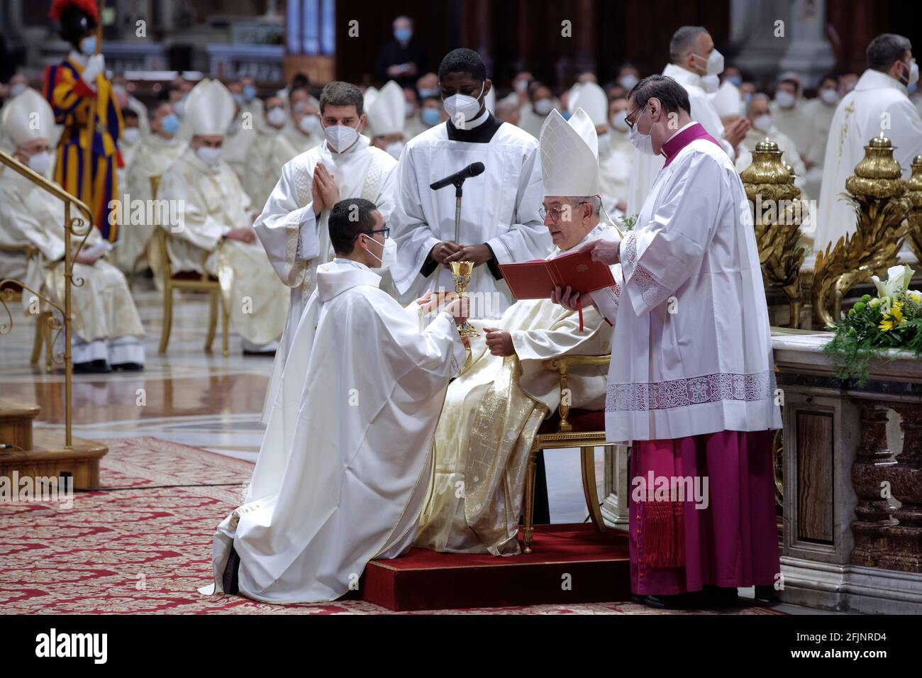 Vatican City, Vatikanstadt. 25th Apr, 2021. Angelo De Donatis Cardinale ...