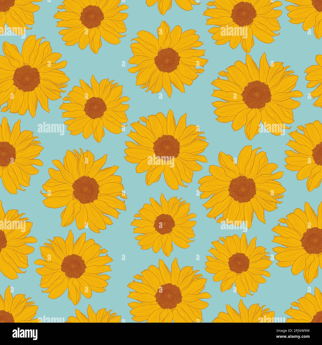 Sunflower Pattern Vector