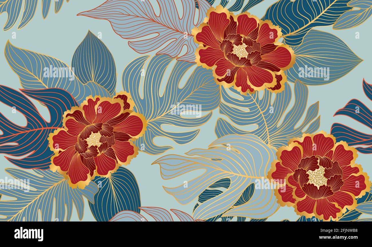 Japanese Pattern Print Floral High Resolution Stock Photography and ...