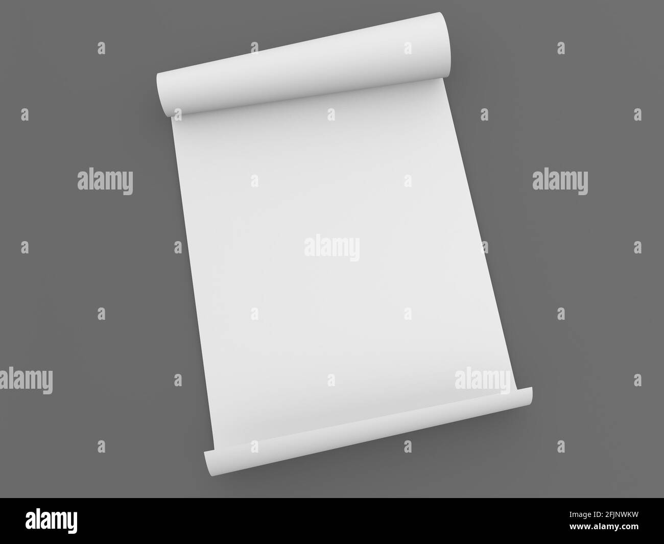 Paper scroll manuscript on gray background Stock Photo - Alamy
