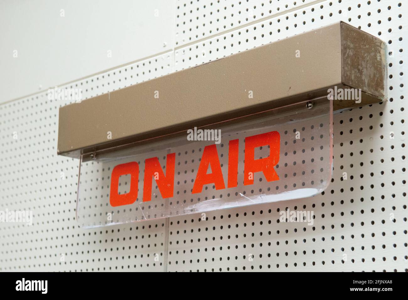 Radio station on air sign hi-res stock photography and images - Alamy