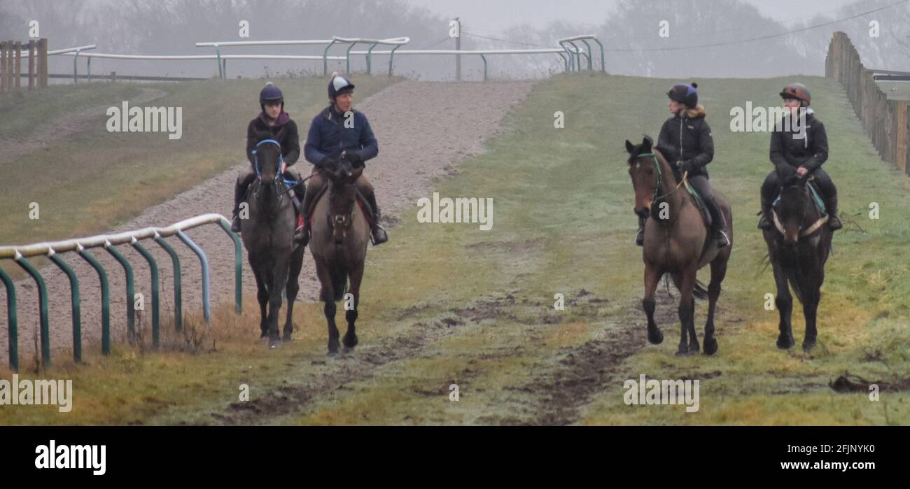 Behind the scenes of horse racing hi-res stock photography and images ...