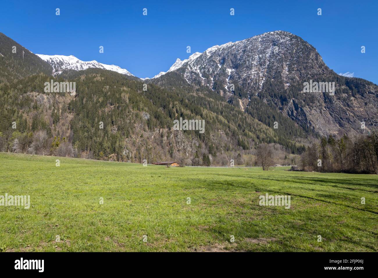 Hiking along the Oetztaler Ache to the Wellerbruecke in the Oetztal ...
