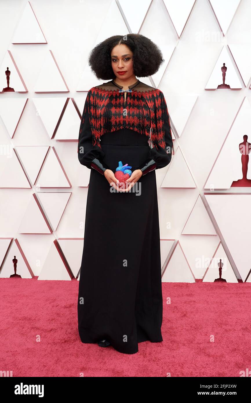 Los Angeles, USA. 25th Apr, 2021. Oscar® nominee Celeste Waite arrives ...