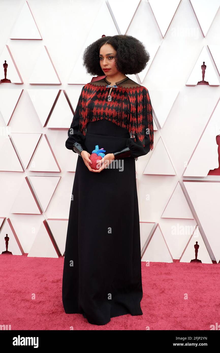 Los Angeles, USA. 25th Apr, 2021. Oscar® nominee Celeste Waite arrives ...