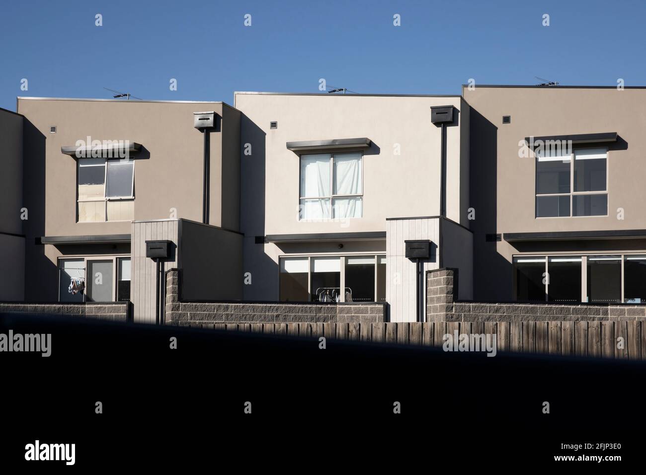 Modern public housing design pattern in Australia Stock Photo - Alamy