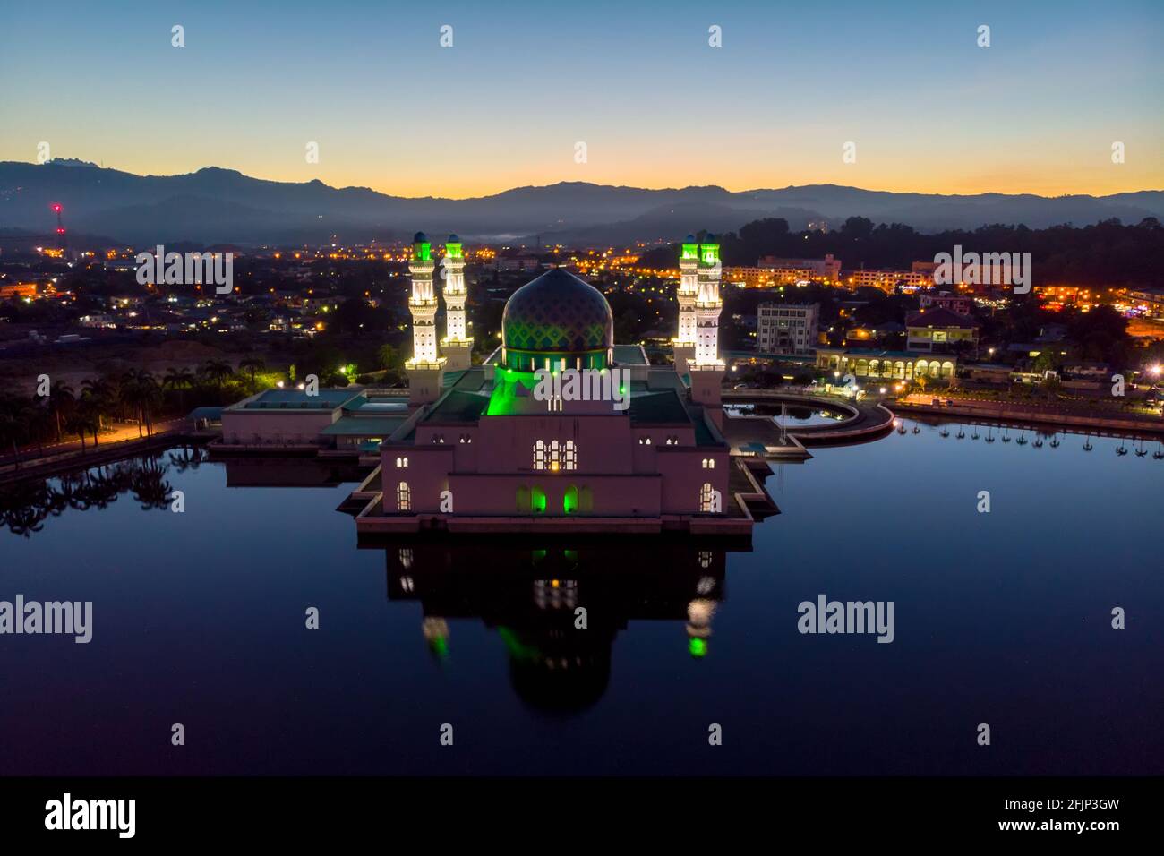 Aerial Drone image of beautiful mosque and the most famous tourist spot ...