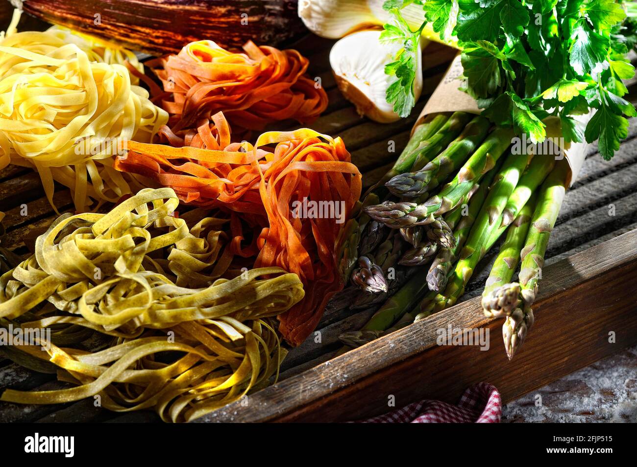 Colorful pasta noodles hi-res stock photography and images - Alamy