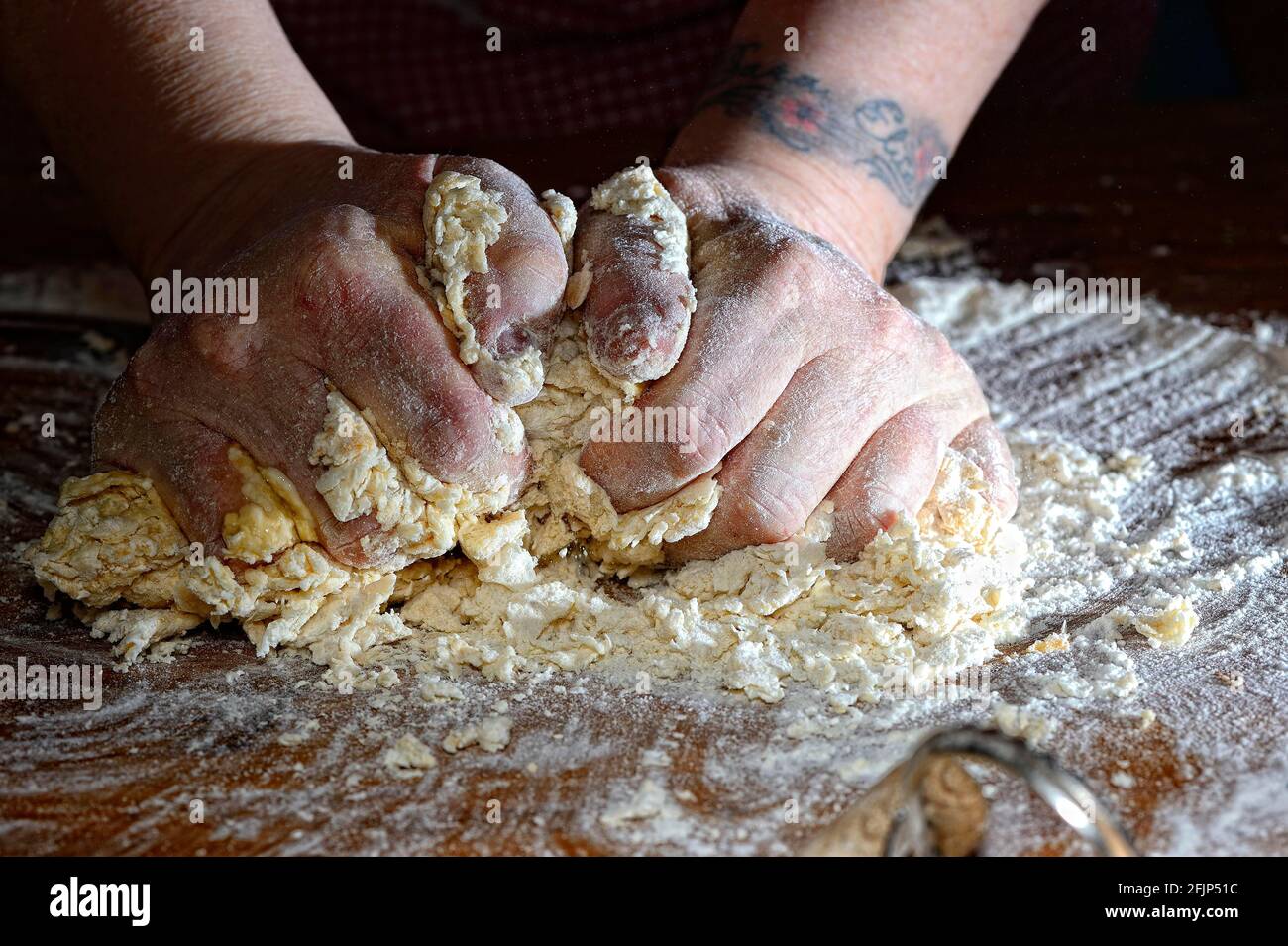 Woman hands kneading fresh pasta dough, Germany Stock Photo - Alamy