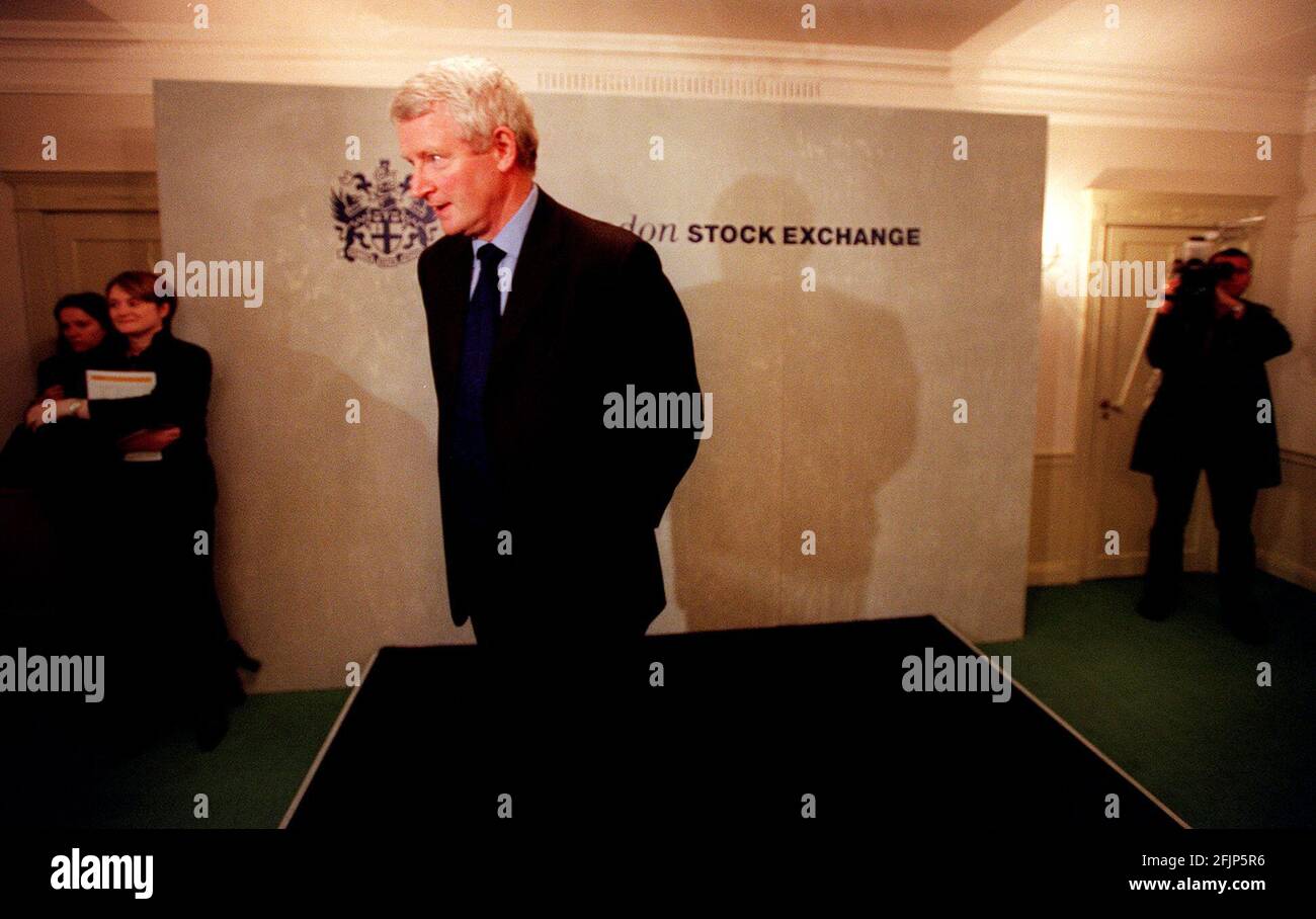 Don Cruickshank at the London Stock Exchange October 2000 Stock Photo ...