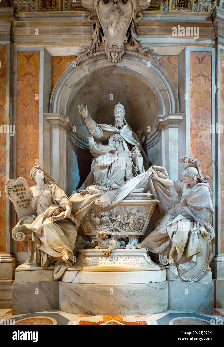 Tomb of Pope Gregory XIII, Stato della Citta del Vaticano, St. Peter's ...