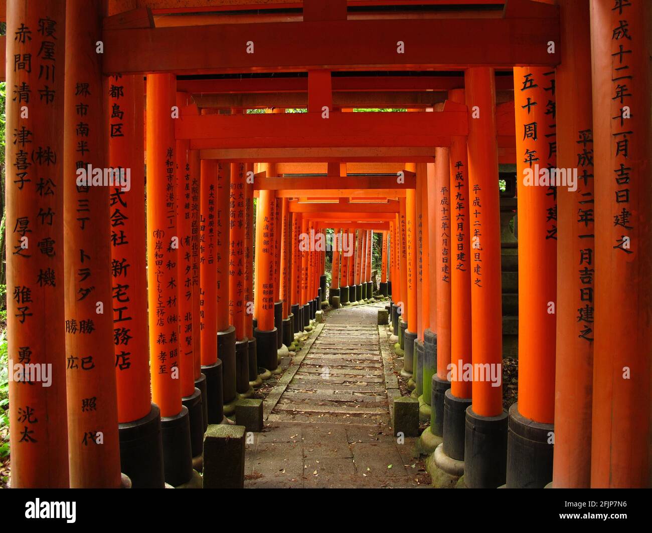Torii Gates, Fushimi Inari Shrine, Kyoto, Japan Stock Photo - Alamy