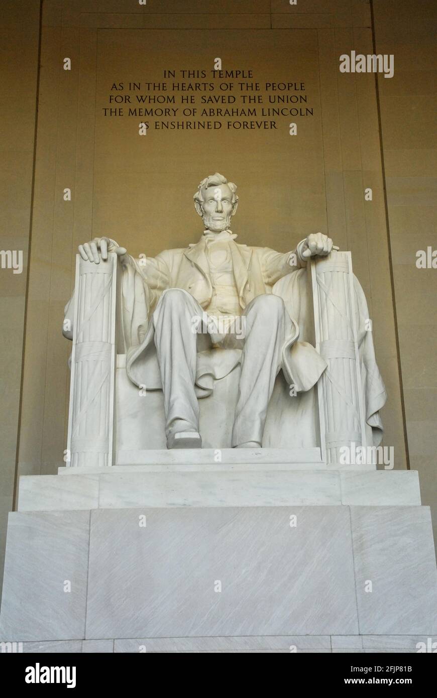 Statue of Abraham Lincoln, DC, Lincoln Memorial, Washington D.C., USA ...